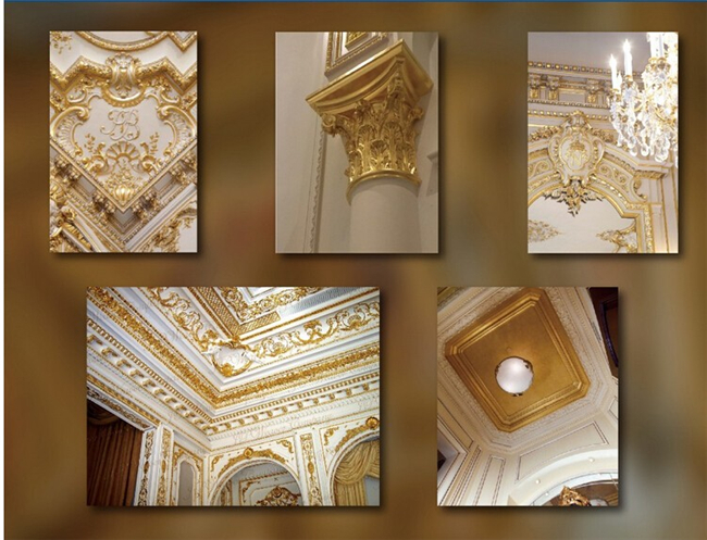 Marble Decorative Polyurethane Roman Column , Classic Style Pu Roman ...