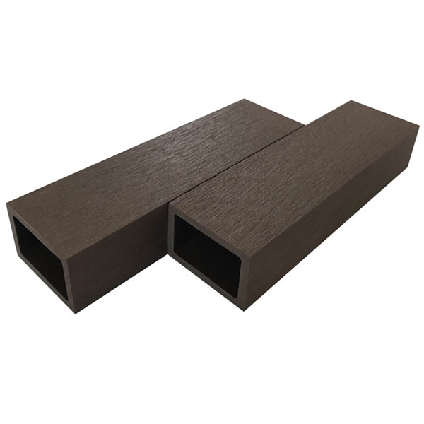 Outdoor Wood Plastic Composite Railing , Hollow Exterior Wpc Handrail